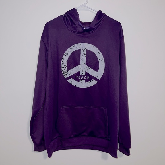 Sweaters | Purple Peace Symbol Mens Sweater | Poshmark